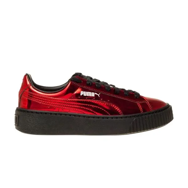 PUMA Basket Platform Metallic Sneakers
