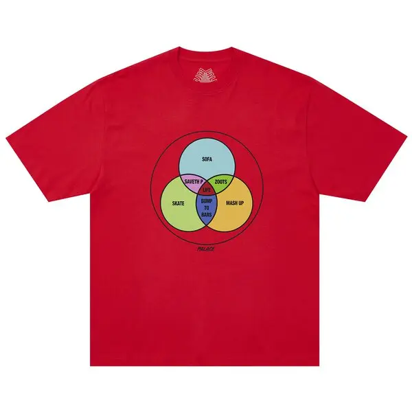 PALACE Zen Diagram T-shirt - Red