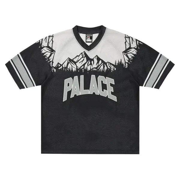 PALACE Peaker Mesh Jersey - Black