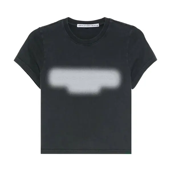 Alexander Wang Emboss Graphic Shrunken Tee