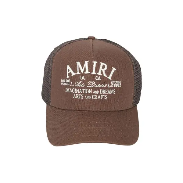 Amiri Arts District Trucker Hat - Brown