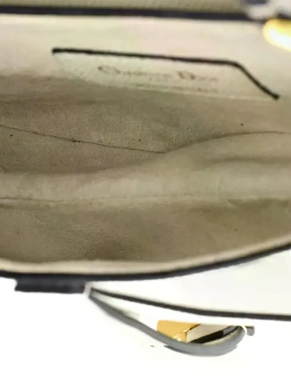 Dior Saddle Leather Shoulder Bag - Neutrals