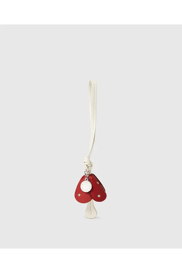 Stella McCartney Mushroom Charm Keyring - Red