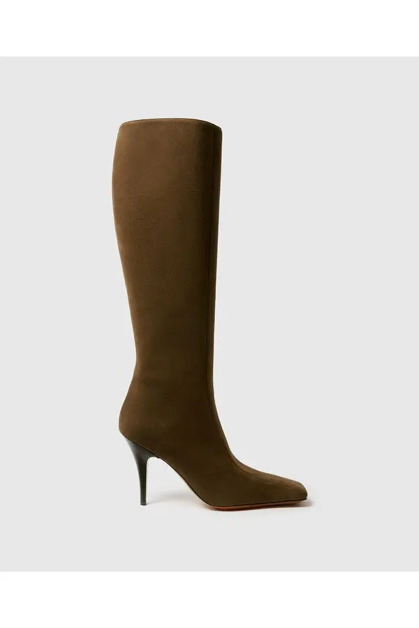 Stella McCartney Square-toe Knee-high Stiletto Boots