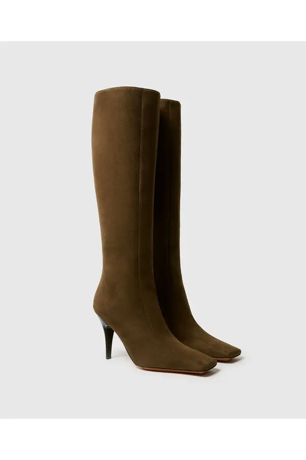 Stella McCartney Square-toe Knee-high Stiletto Boots