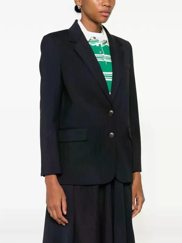 Maje Pinstripe Single-breasted Blazer