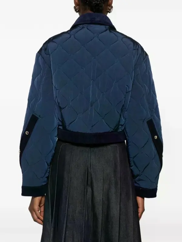 Maje Quilted Corduroy Trimmed Jacket