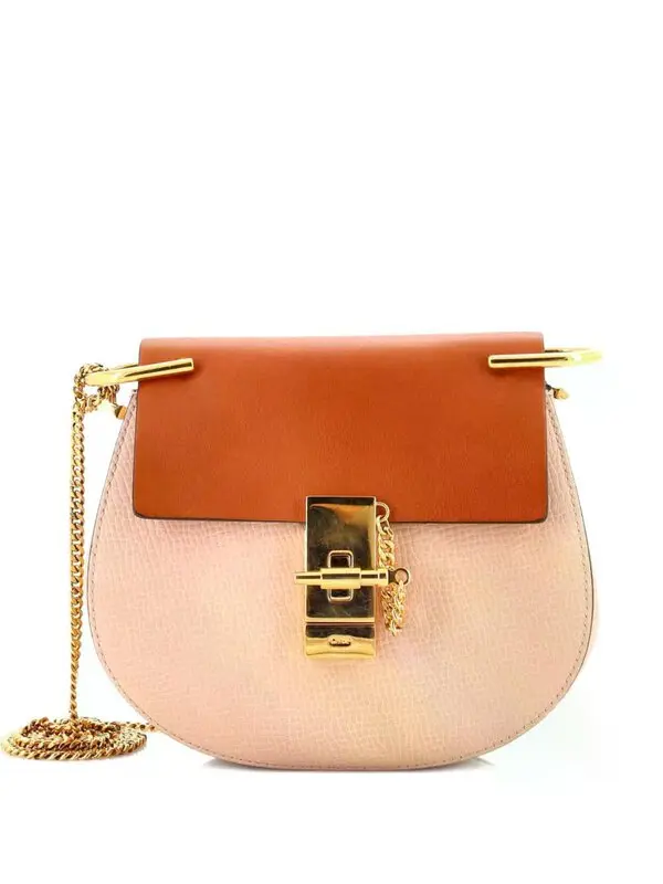 Chloé Drew Leather Mini Crossbody Bag - Neutrals