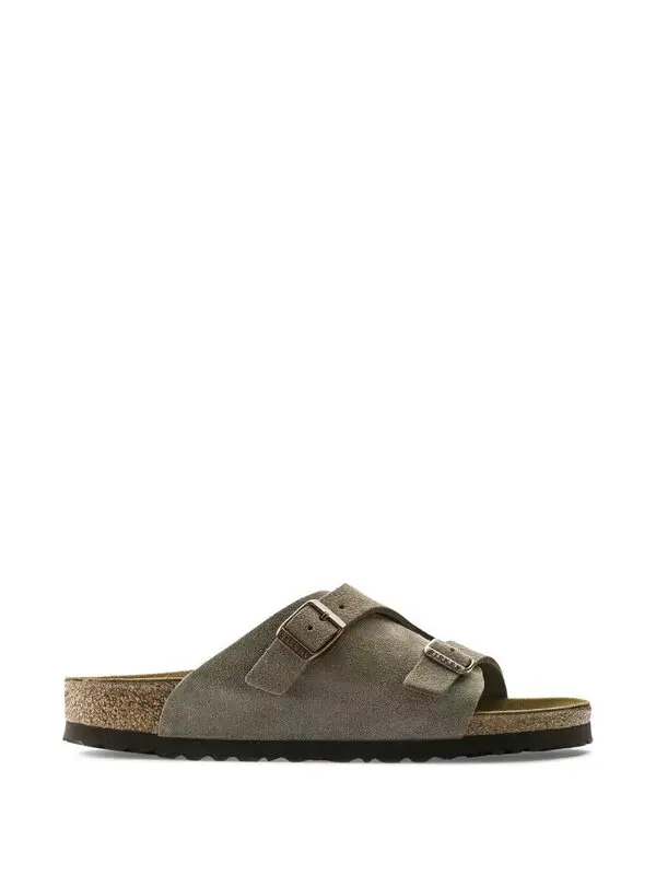 BIRKENSTOCK Zürich Buckle Strap Sandals - Grey