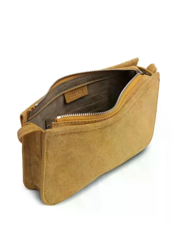 YU MEI Vi Zip-fastening Suede Mini Bag - Brown