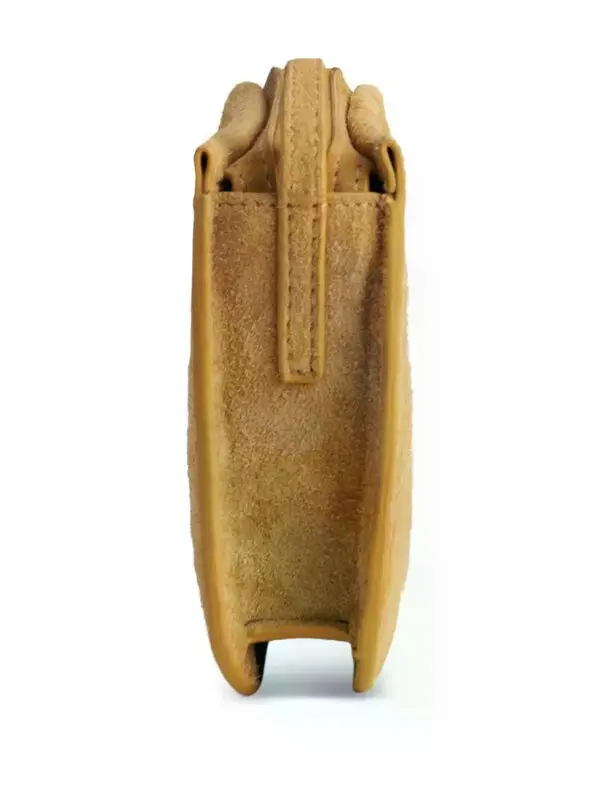 YU MEI Vi Zip-fastening Suede Mini Bag - Brown