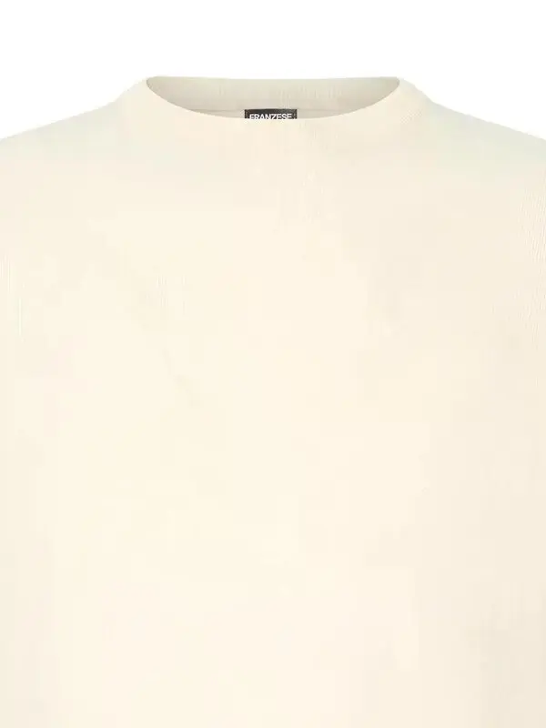 FRANZESE COLLECTION Ribbed Crew-neck Sweater