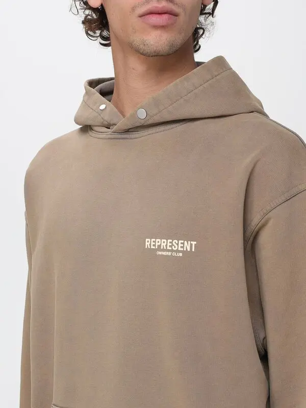 REPRESENT Logo Hoodie - Beige