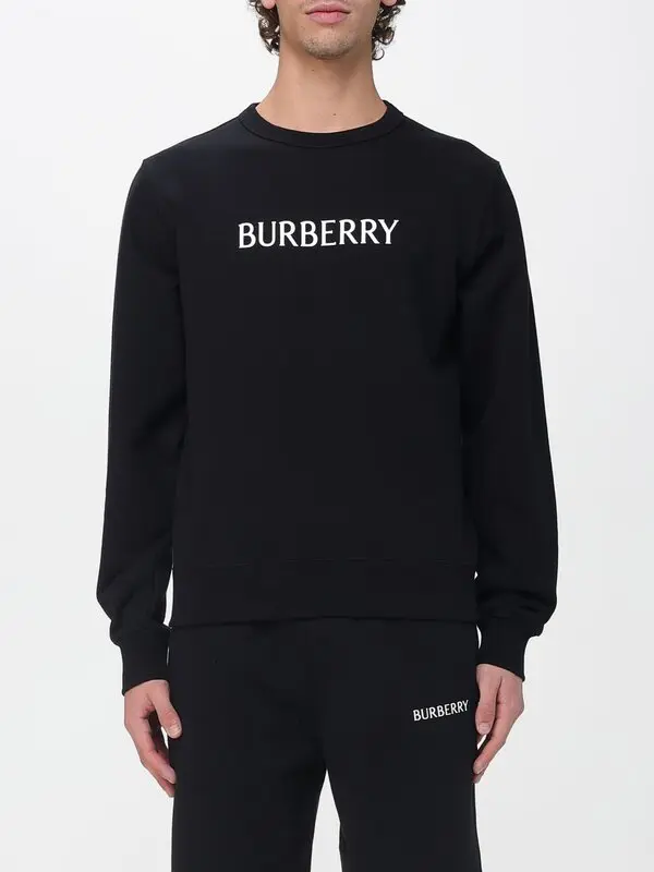 Burberry Logo Crewneck Sweatshirt - Black