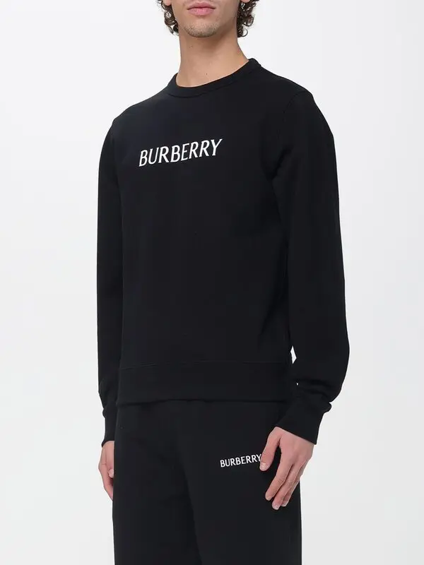 Burberry Logo Crewneck Sweatshirt - Black