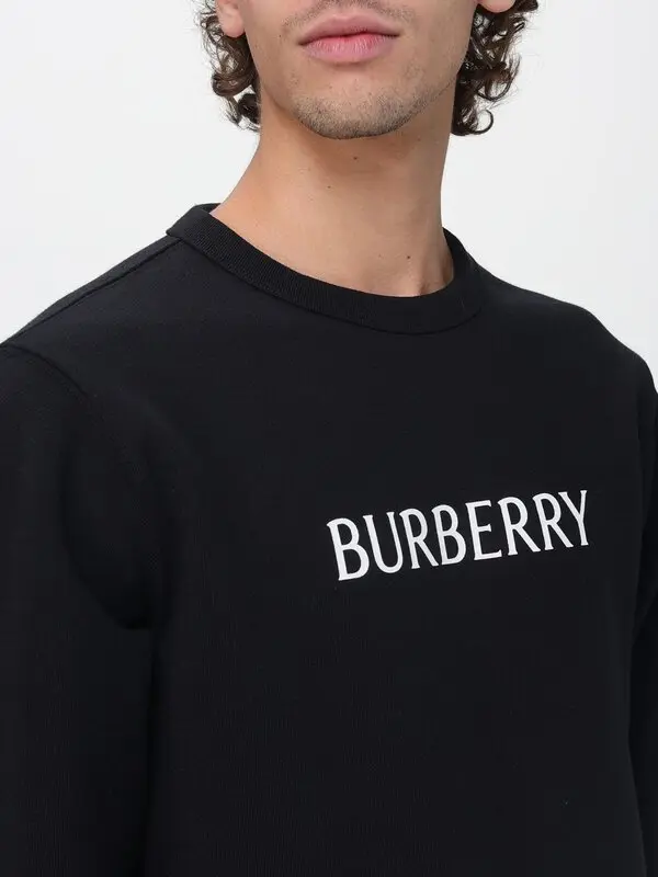 Burberry Logo Crewneck Sweatshirt - Black