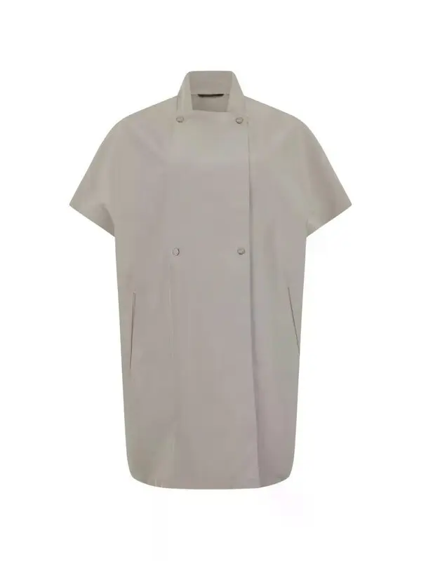 MOORER Short Sleeves Overcoat