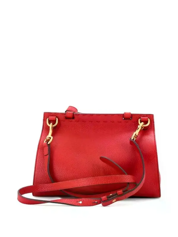 Gucci Gg Marmont Top Handle Mini Satchel - Red