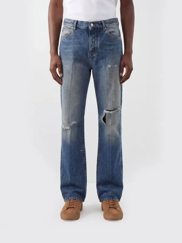 Amiri Distressed Flare Jeans - Blue