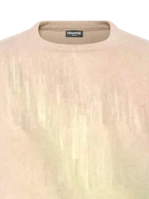 FRANZESE COLLECTION Ribbed Crew-neck Cashmere Sweater