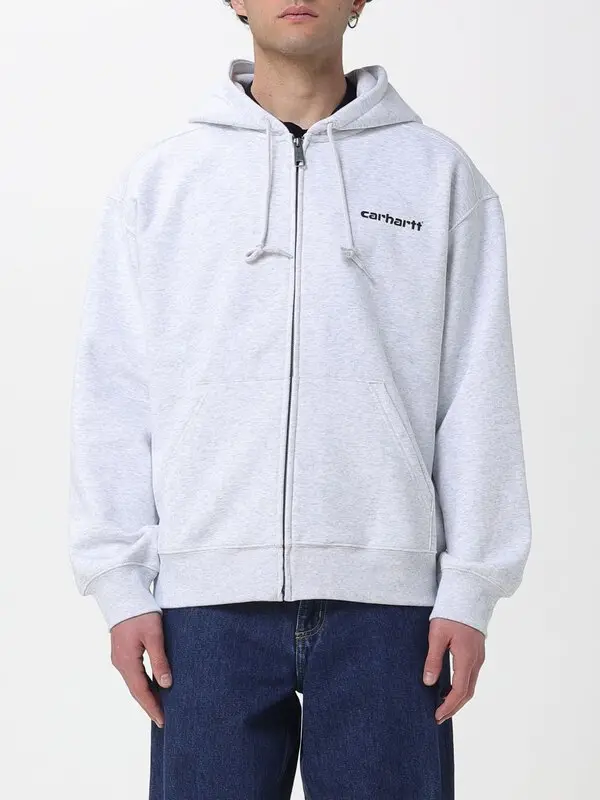 Carhartt Work In Progress Zip Up Hoodie - Grey