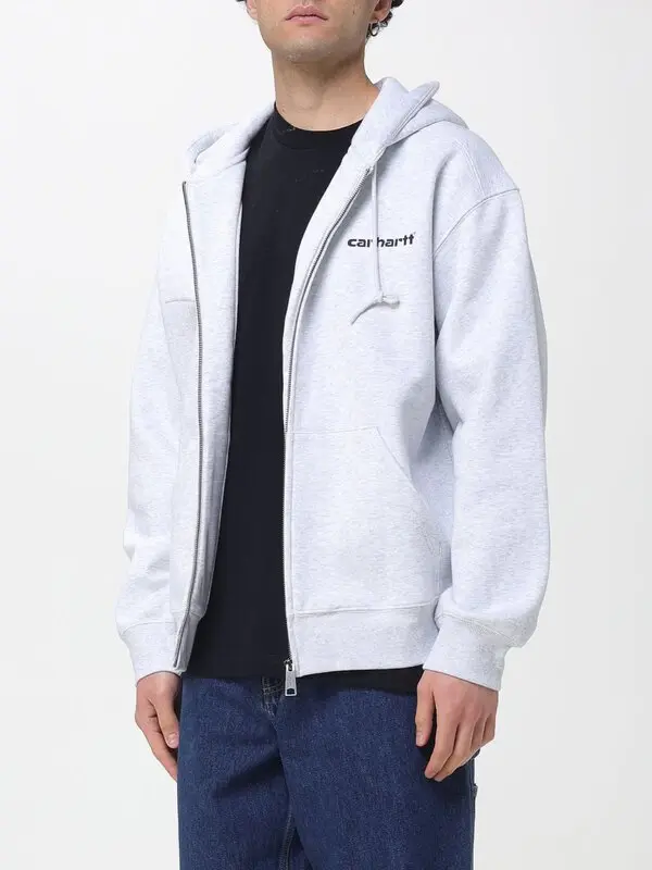 Carhartt Work In Progress Zip Up Hoodie - Grey