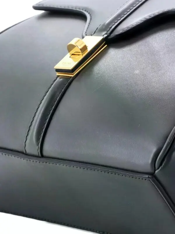 Celine 16 Top Handle Smooth Calfskin Mini Satchel - Grey