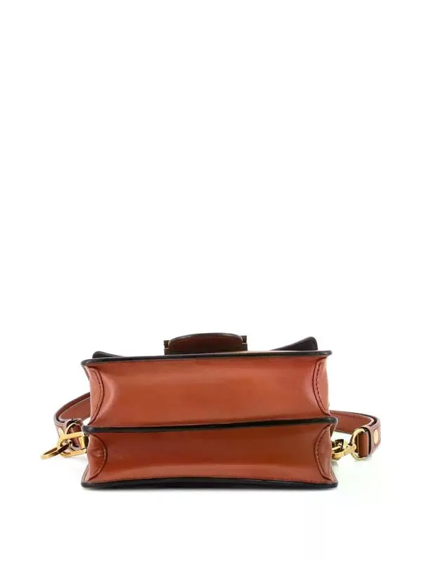 LOUIS VUITTON Dauphine Reverse Monogram Canvas Mini Crossbody Bag - Brown