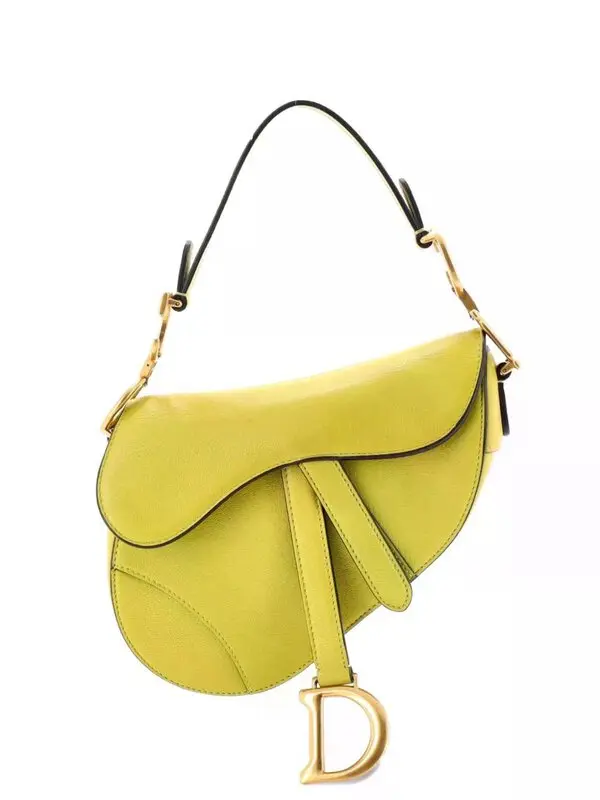 Dior Saddle Handbag Leather Mini Shoulder Bag - Green
