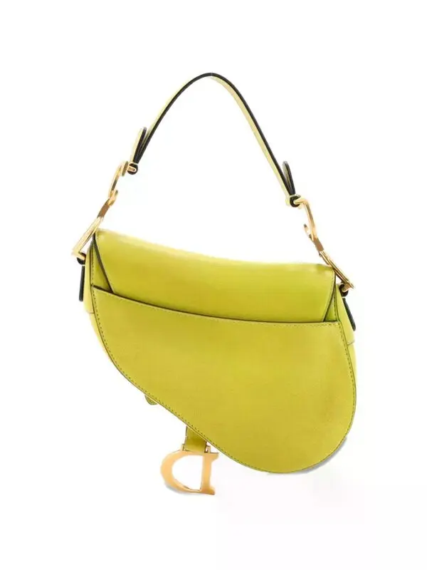 Dior Saddle Handbag Leather Mini Shoulder Bag - Green