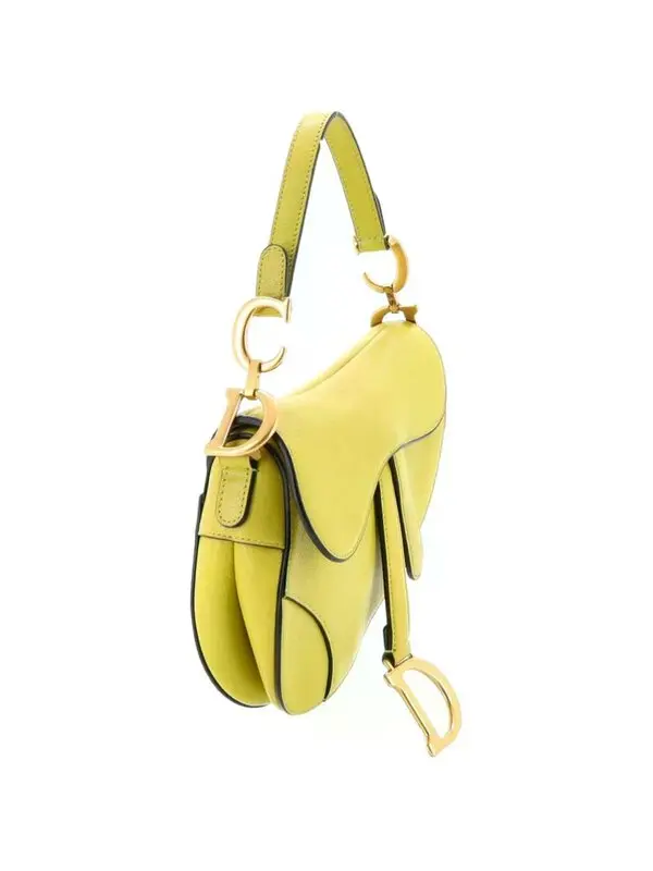 Dior Saddle Handbag Leather Mini Shoulder Bag - Green