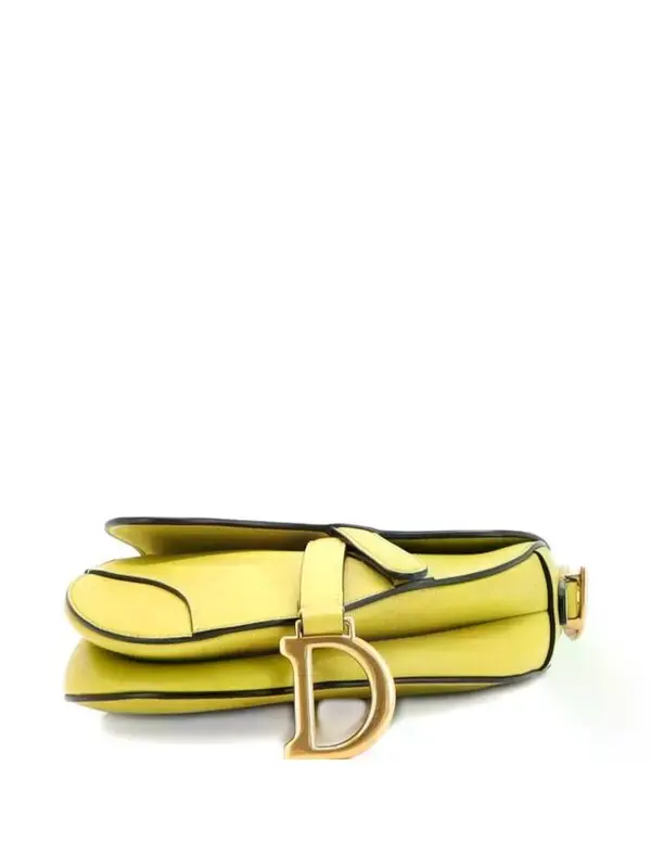 Dior Saddle Handbag Leather Mini Shoulder Bag - Green