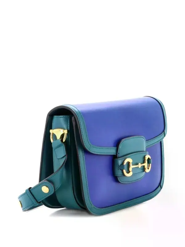 Gucci Horsebit 1955 Small Shoulder Bag - Blue