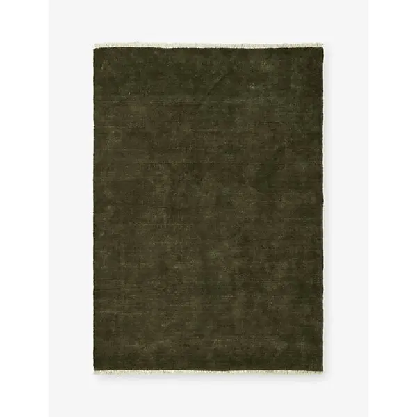 FERM LIVING Firth Jute And Cotton Rug 200 X 300cm - Olive