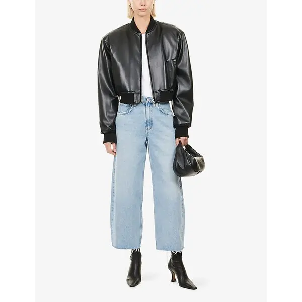 AGOLDE Low Curve Fray Barrel-leg Jeans - Force