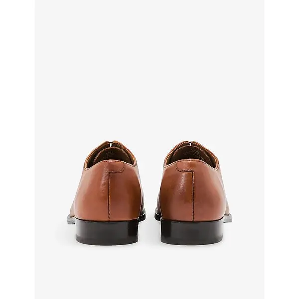 REISS Lace-up Leather Formal Shoes - Light Tan