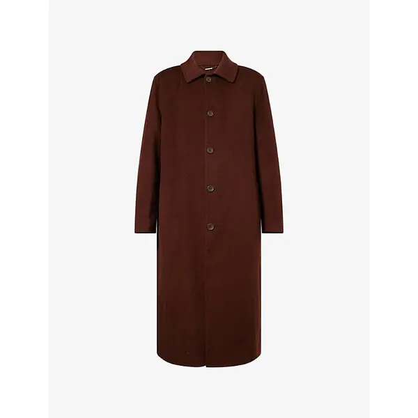 PERCIVAL Wool Coat With Spread Collar