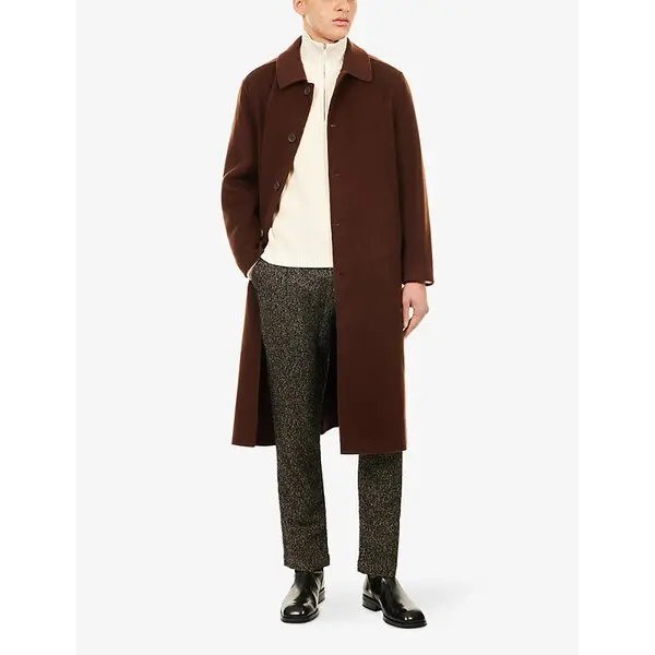 PERCIVAL Wool Coat With Spread Collar