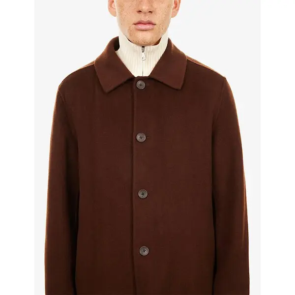 PERCIVAL Wool Coat With Spread Collar