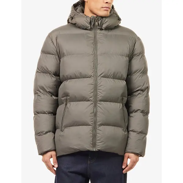 ARNE Hooded Shell-padded Puffer Jacket - Olive