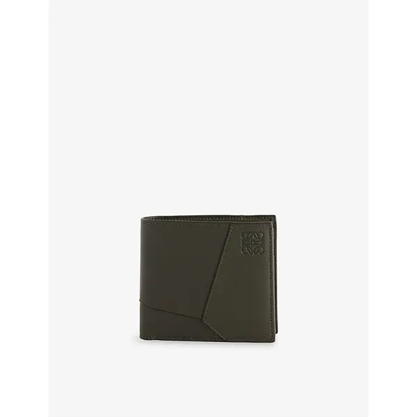 Loewe Puzzle Edge Bifold Leather Wallet - Dark Khaki