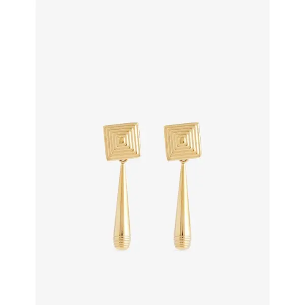 HEAVEN MAYHEM Iris Drop Earrings - Gold