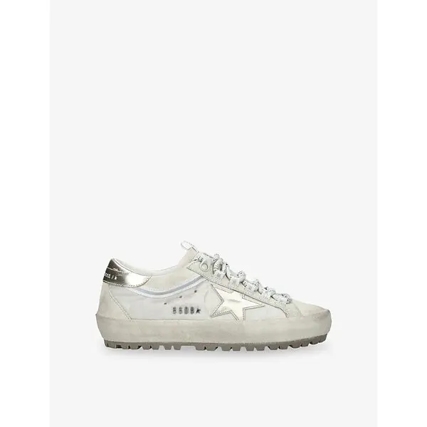 GOLDEN GOOSE Super Star Ski 60635 Nylon And Leather Trainers - Grey/light