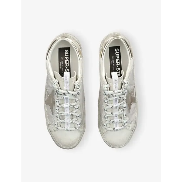GOLDEN GOOSE Super Star Ski 60635 Nylon And Leather Trainers - Grey/light