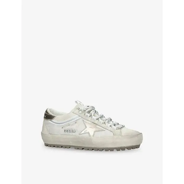 GOLDEN GOOSE Super Star Ski 60635 Nylon And Leather Trainers - Grey/light