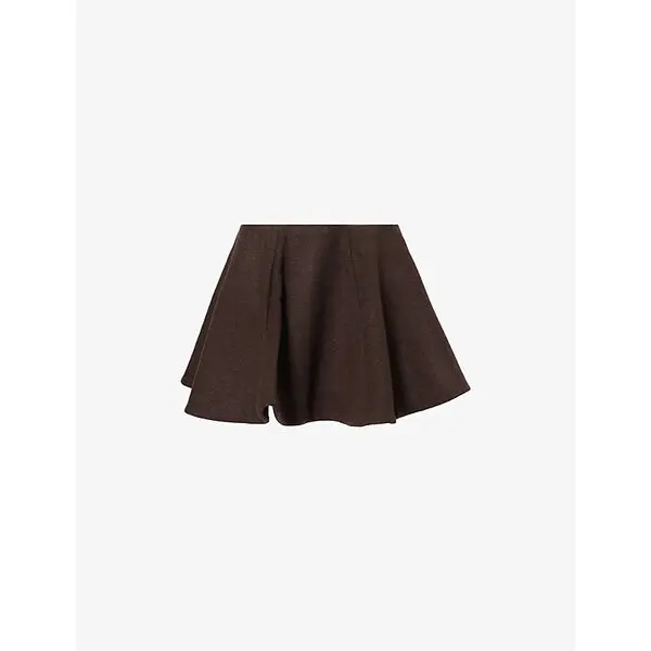GANNI Wool-blend Mini Skirt