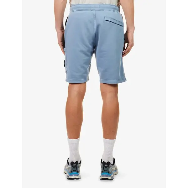 Stone Island Regular-fit Cotton-jersey Shorts - Dark Blue
