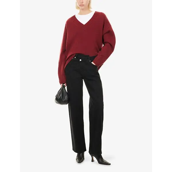 AGOLDE Arc Criss Cross Wide-leg Denim Jeans