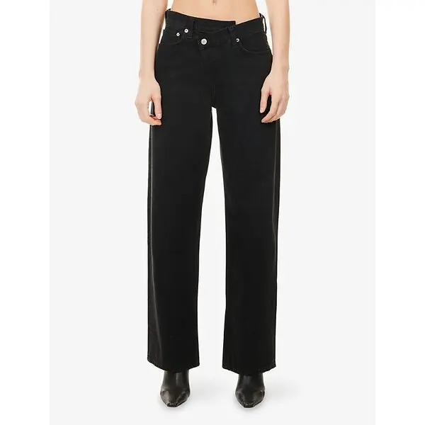 AGOLDE Arc Criss Cross Wide-leg Denim Jeans