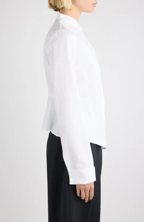 Alaïa Tux Cotton Poplin Shirt - Blanc